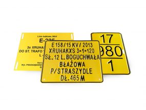 tabliczki-opisy-elektryczne-ostrzegawcze-linii-wysokiego-średniego-napięcia-na-słupy2 - Tablitek ...